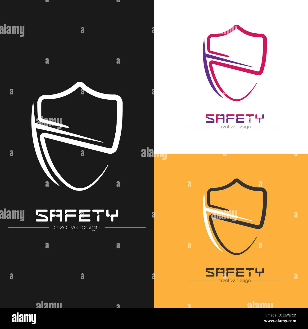 Safety. A design element for a logo, brand, sticker or label. Icon ...