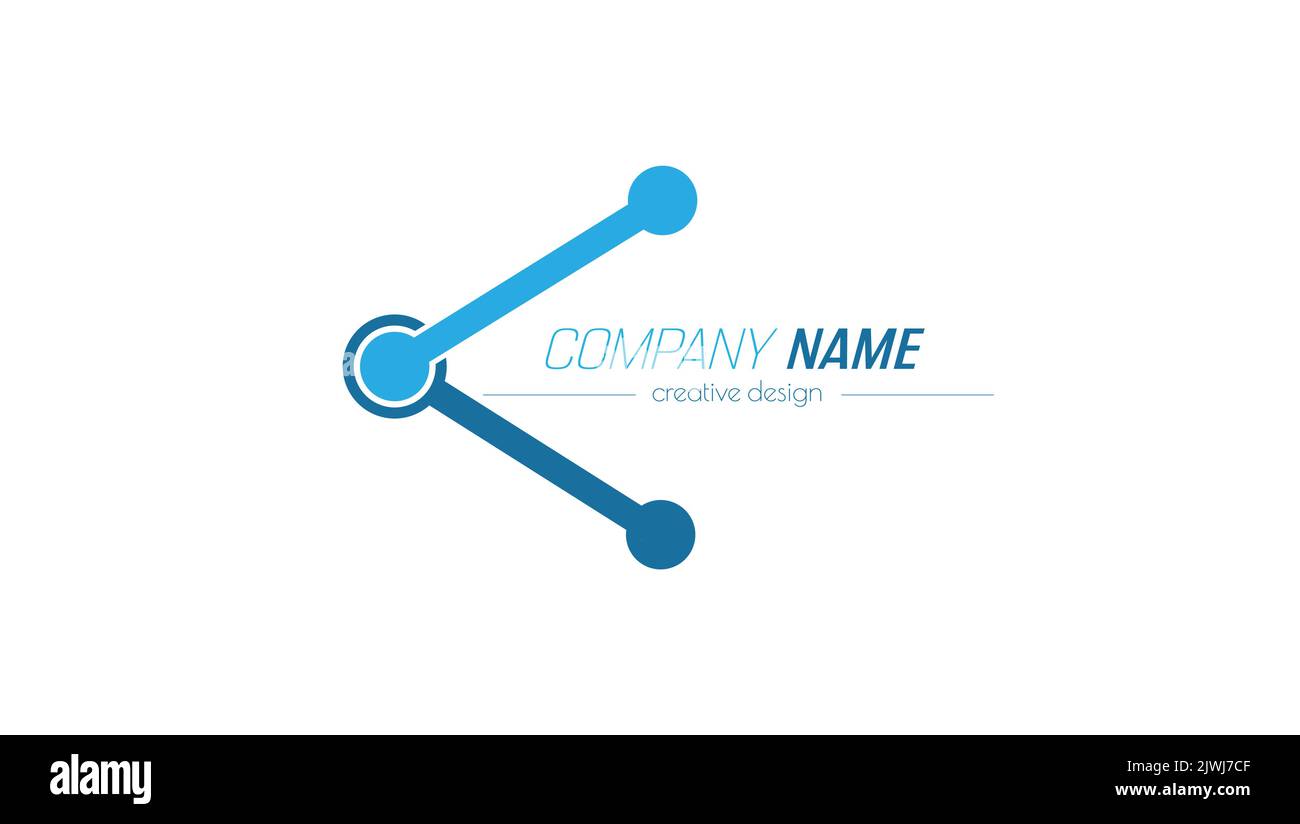 two parts of the line are connected by a contact. Logo template ...