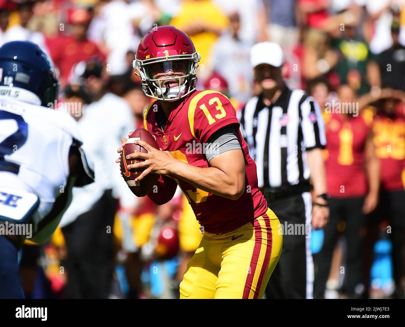 September 3, 2022 Los Angeles, CA...USC Trojans quarterback in his ...