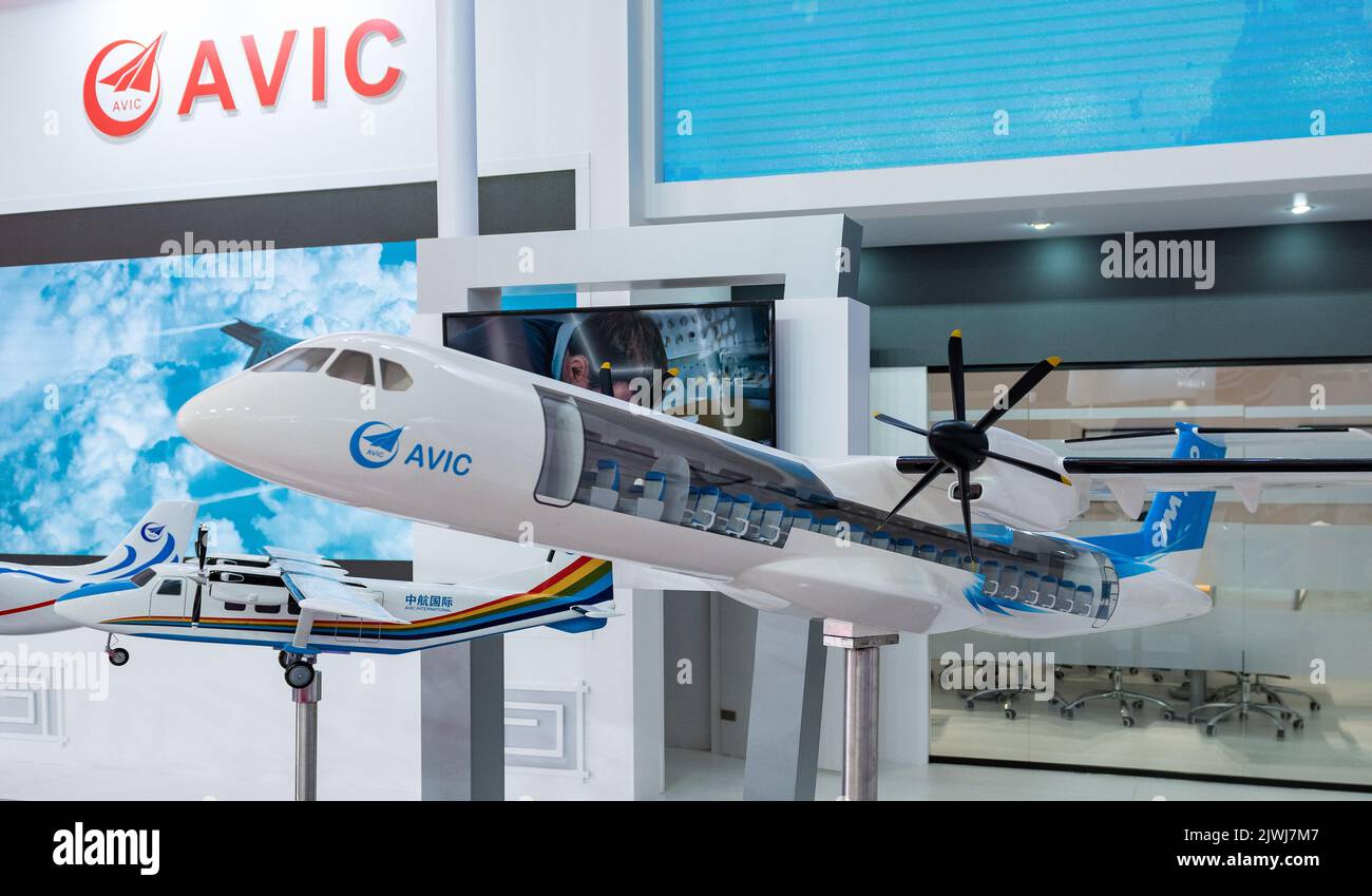 August 30, 2019, Moscow region, Russia. The layout of the Chinese ...