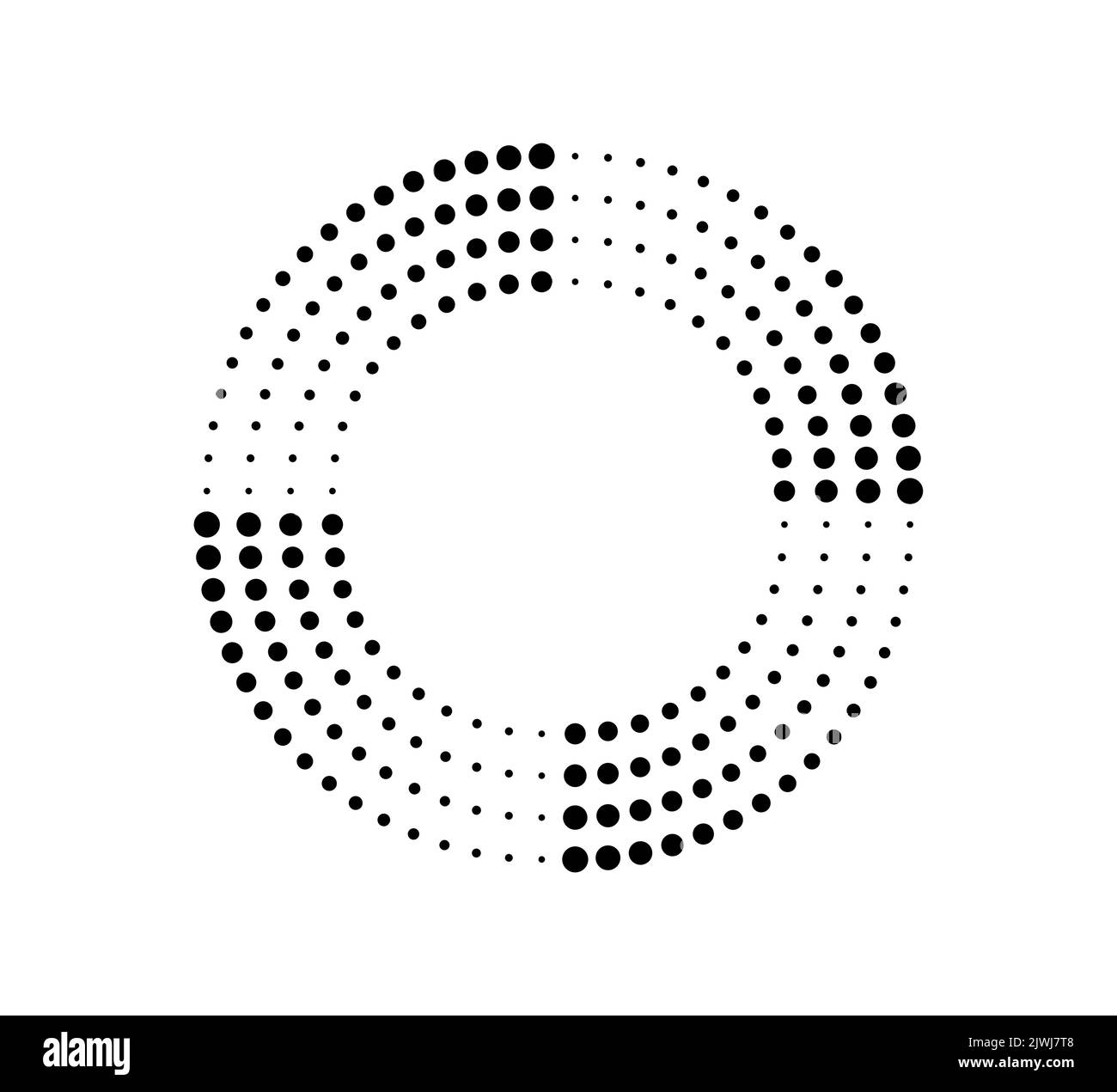 Dot circle speed lines for emblem, design and comic book. Abstract ...