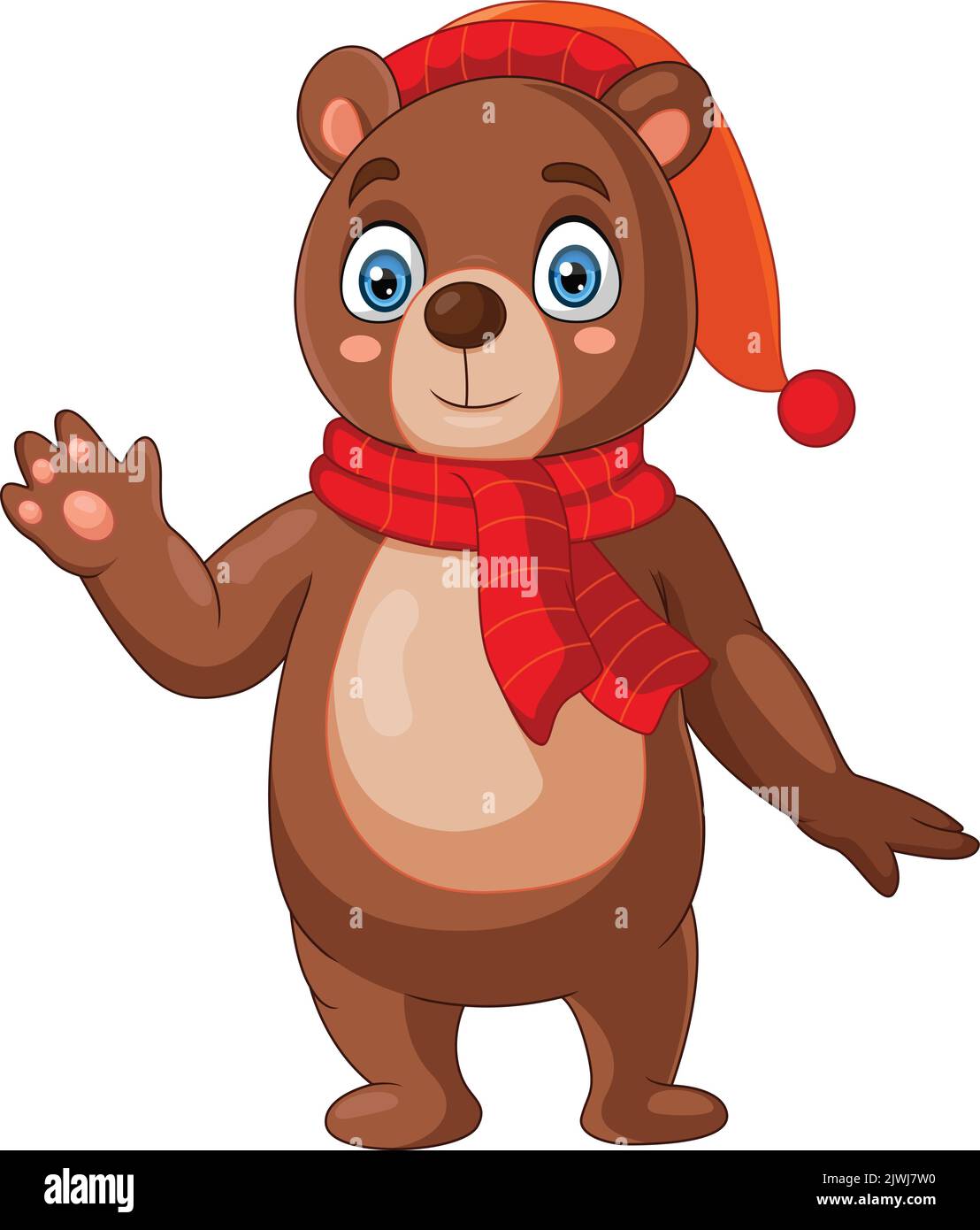 Teddy bear wearing cap Stock Vector Images - Alamy