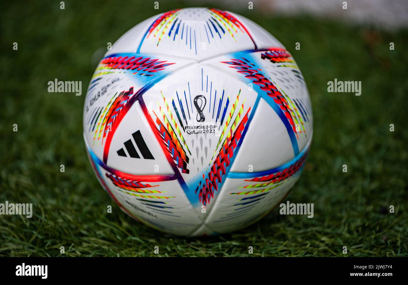 September 3, 2022, Doha, Qatar. The official ball of the FIFA World Cup ...