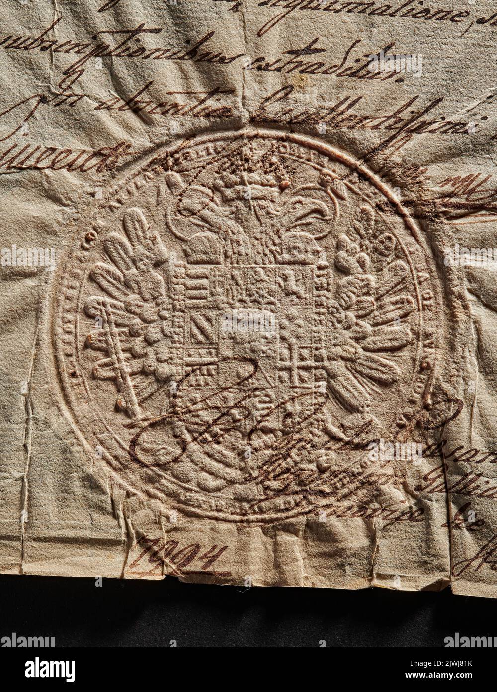 great state seal. unknown, signatory Stock Photo - Alamy