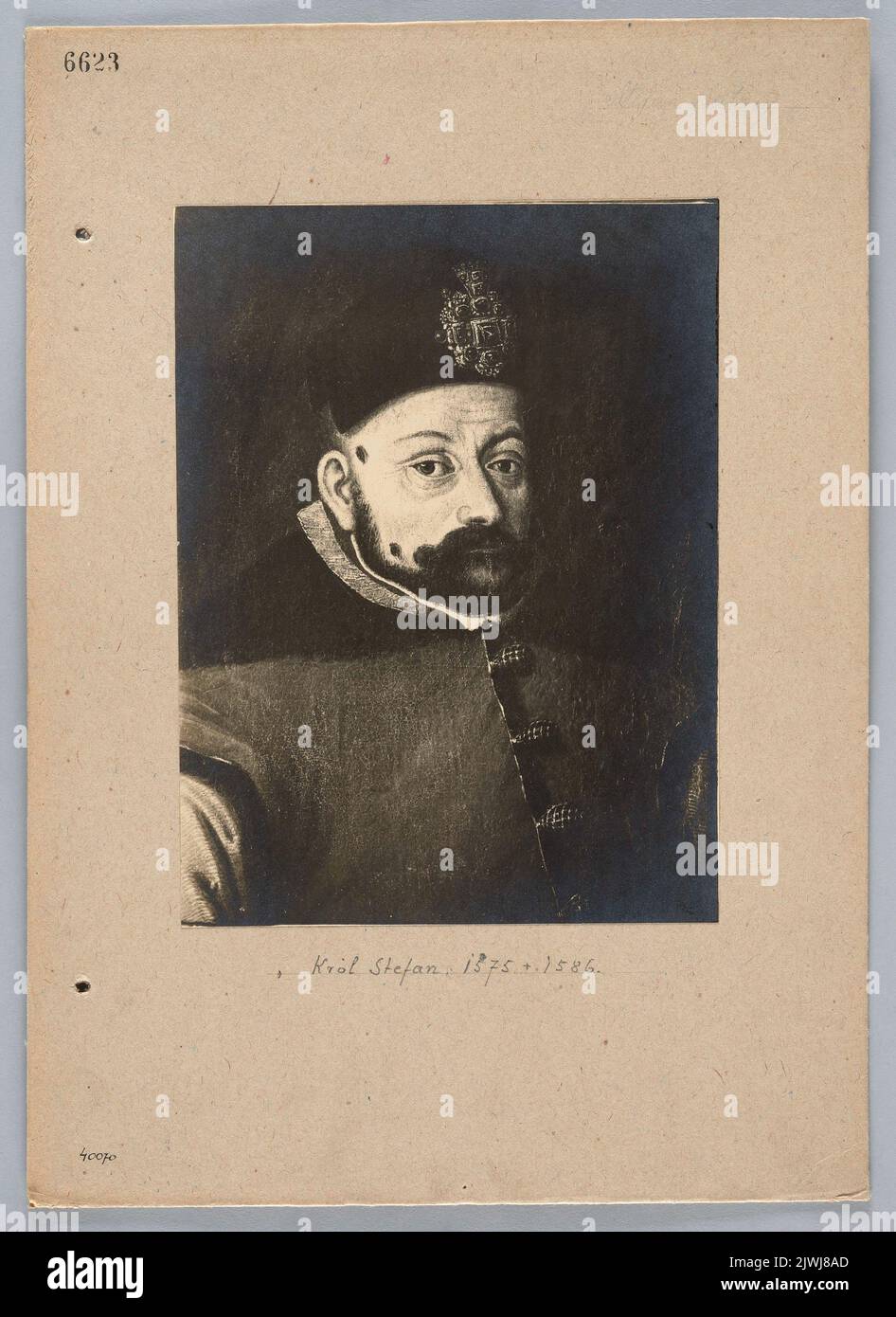 Photograph of painting: portrait of Stephen Báthory. unknown ...