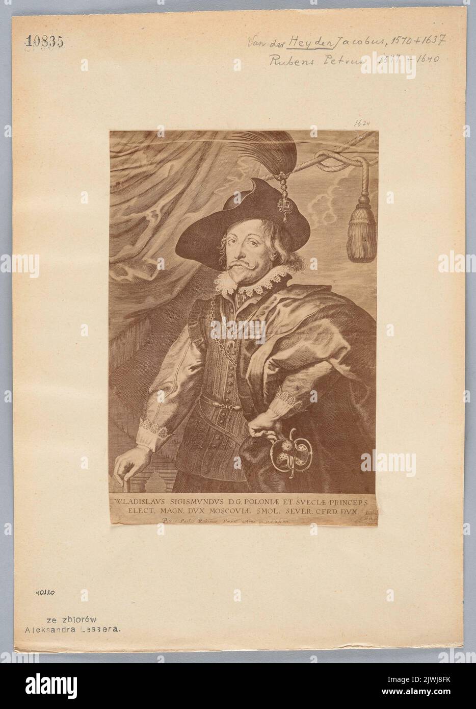Photograph of print: Jacob van der Heyden (1573–1645) from painting by ...