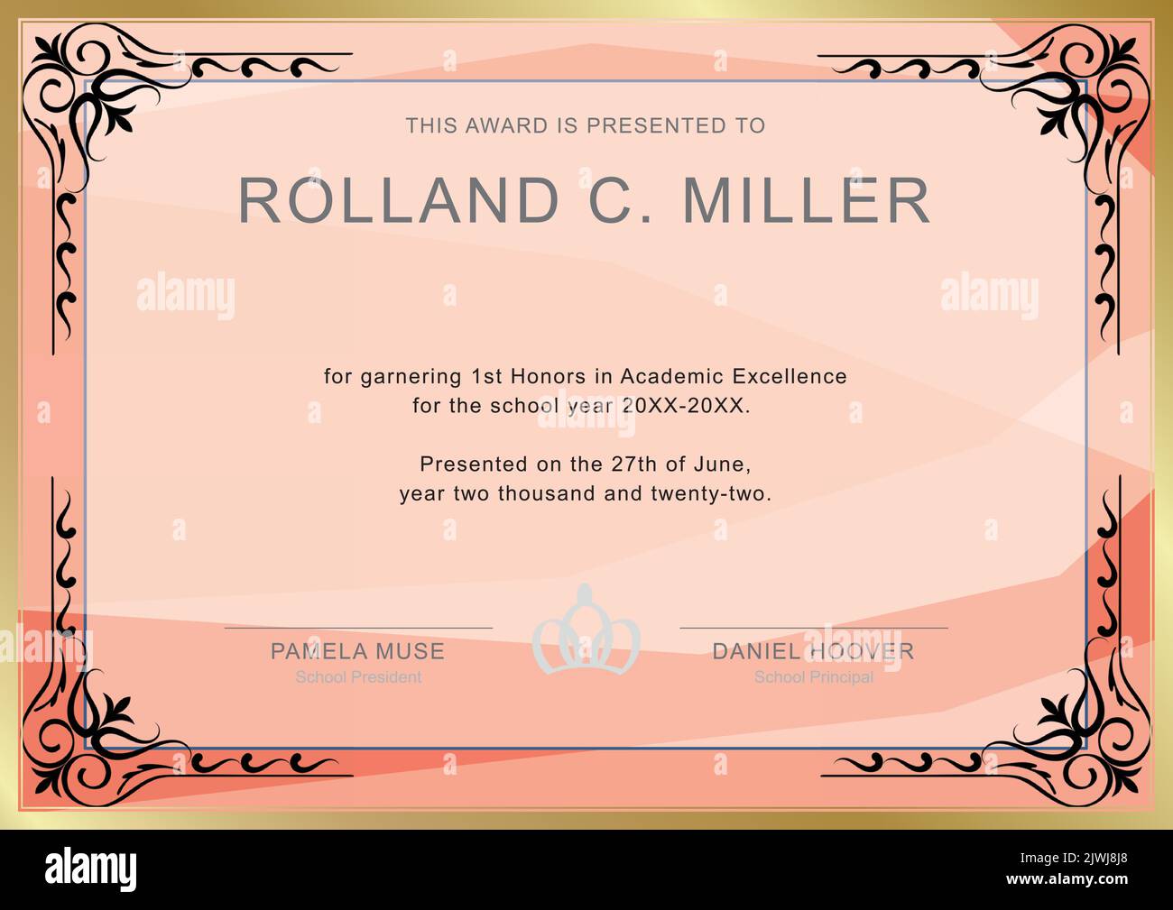 Elegant appreciation certificate template design hi-res stock ... Elegant appreciation certificate template design hi-res stock ...