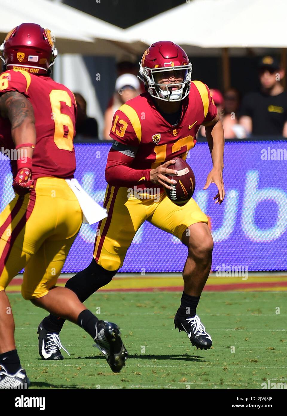 September 3, 2022 Los Angeles, CA.USC Trojans quarterback in his first ...