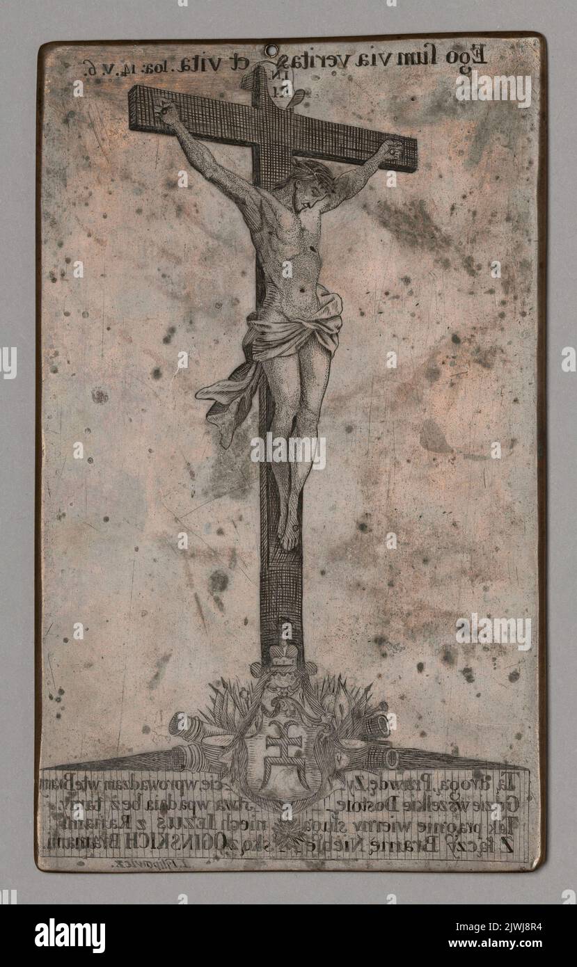 Crucifixion; verso: Portrait of Leon Szeptycki, the Bishop of Lvov ...
