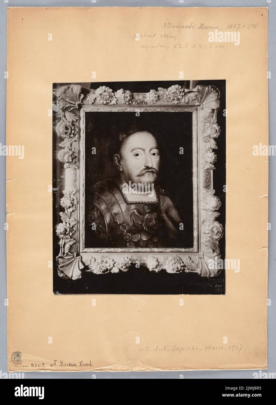 Photograph of painting: Marcin Altomonte (1657-1745) John III Sobieski ...