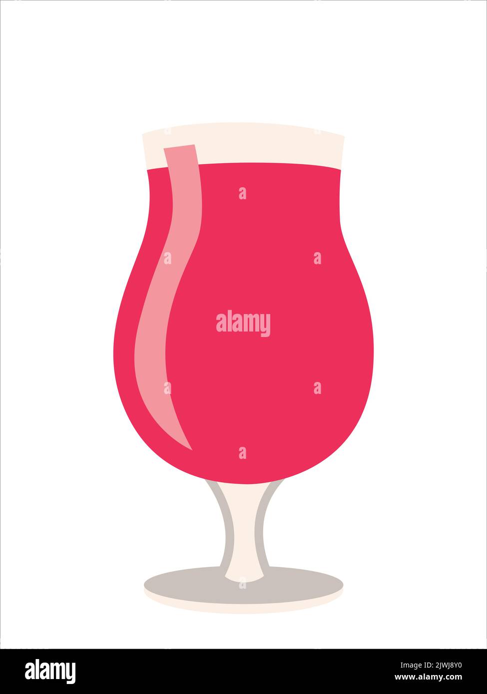 Pink Cocktail For Parties Holidays Vector Beach Illustration Stock Vector Image And Art Alamy