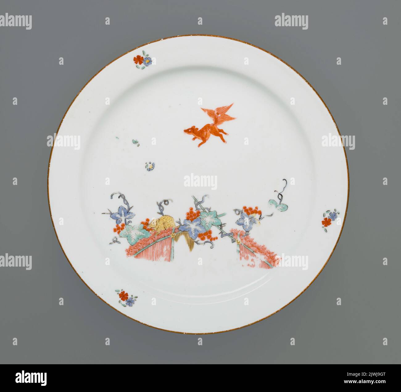 Bowl decorated in the Kakiemon style. Koenigliche Porcellain Fabrique ...