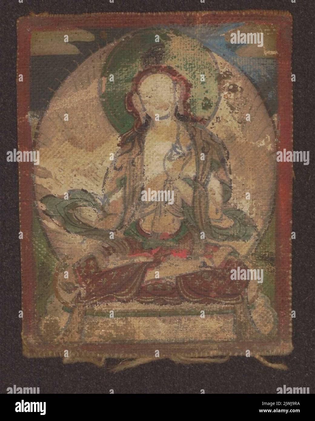 Miniatura rytualna tsakali z wyobrażeniem dwuramiennej bogini Białej ...