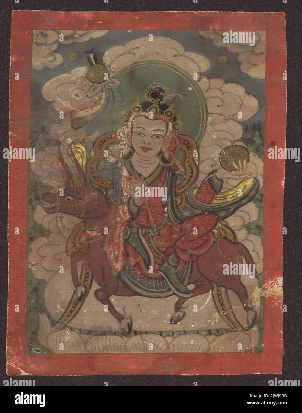 Miniatura rytualna tsakali z wyobrażeniem jednego z Pięciu Osobistych ...