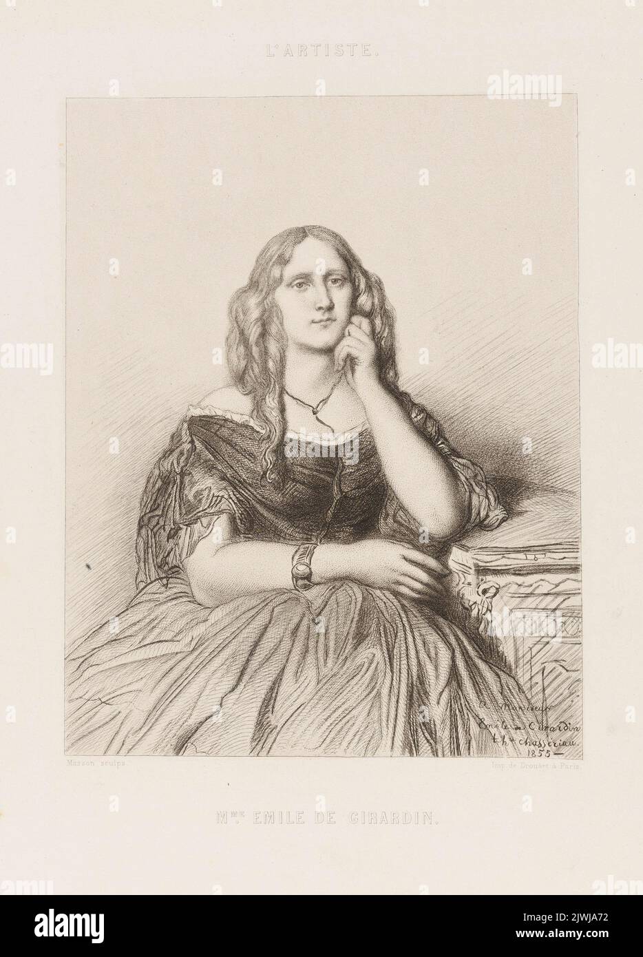 Delphine de 1804 1855 iconography hi-res stock photography and images ...