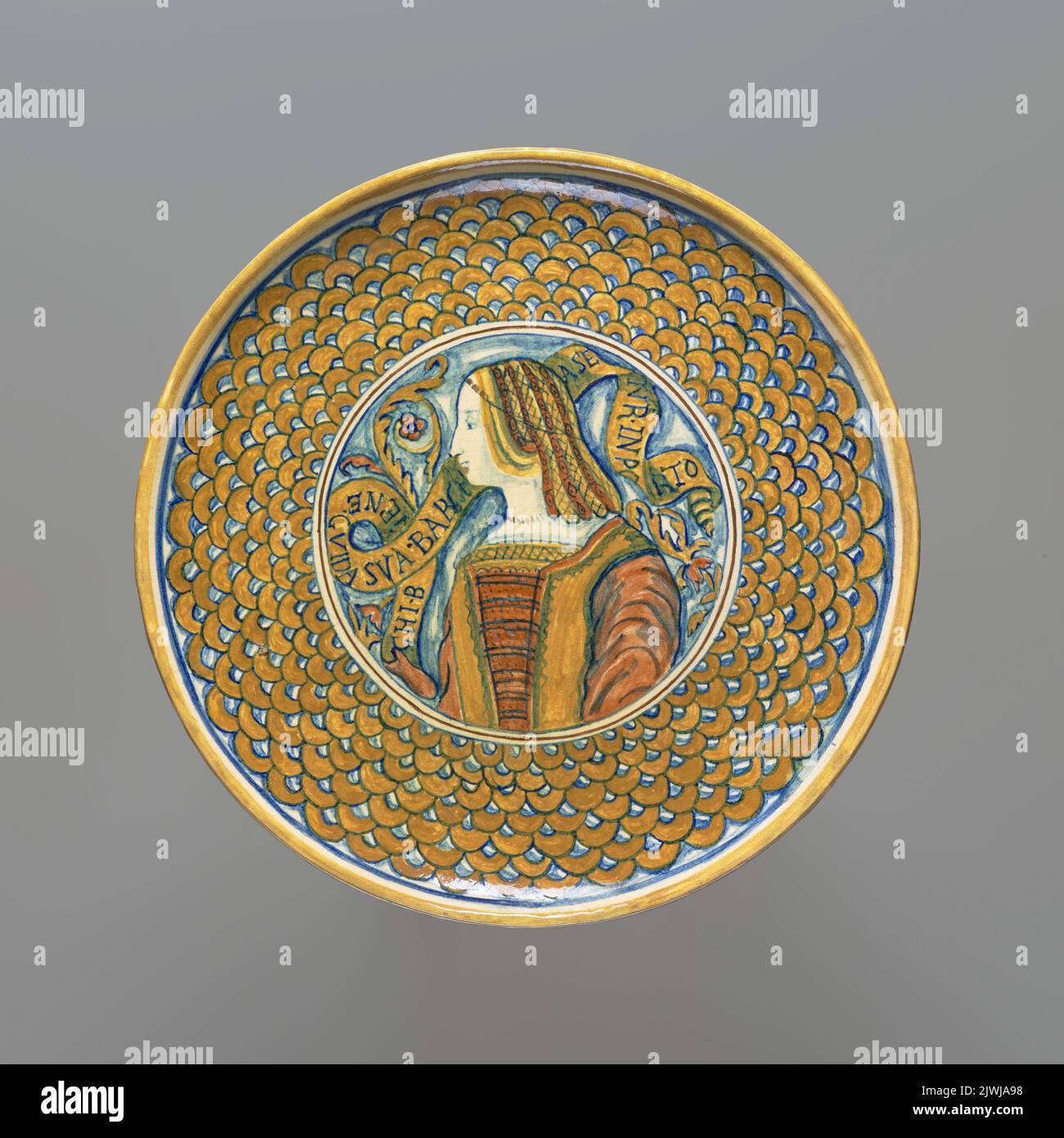 Plate. Moskwa, Szkoła im. S.G. Stroganowa, school Stock Photo - Alamy