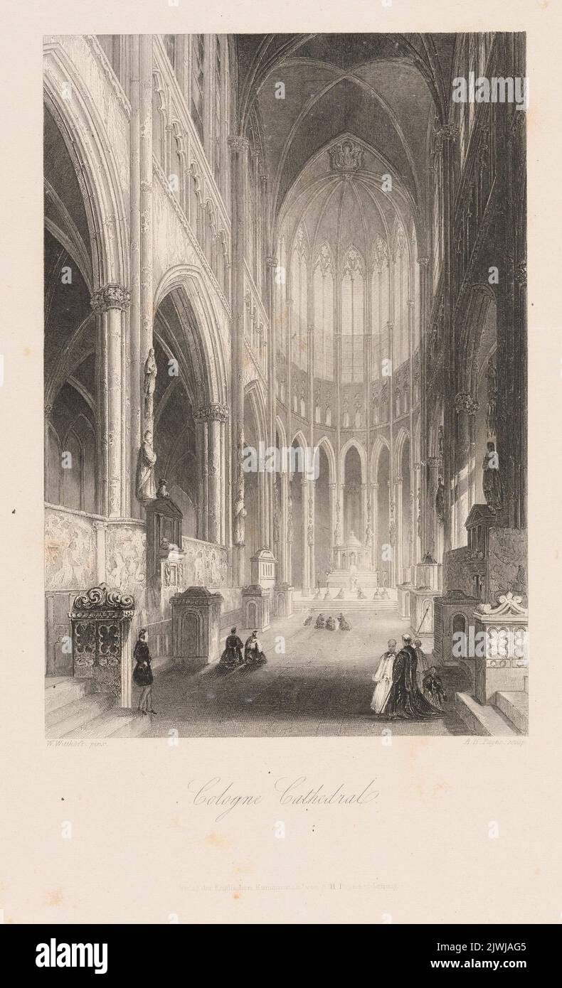 Interior of the Cologne Cathedral. Payne, Albert Henry (1812-1902 ...