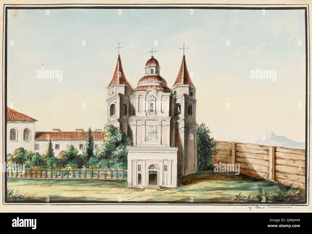 The Trinitarian Church in Antakalnis, Vilnius. Januszewicz, Stanisław ...