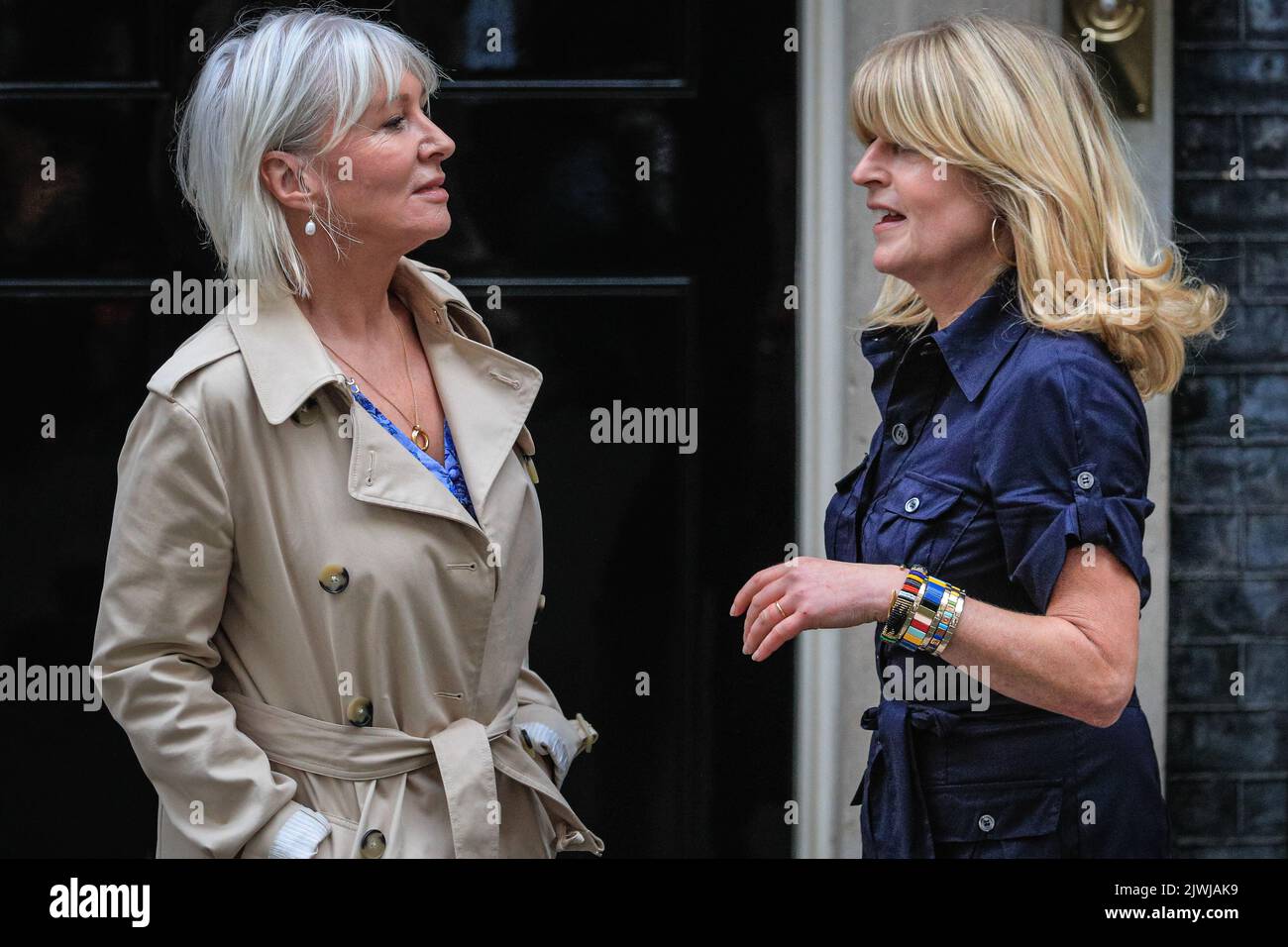 London, UK. 06th Aug, 2022. Nadine Dorries and Rachel Johnson. Boris ...