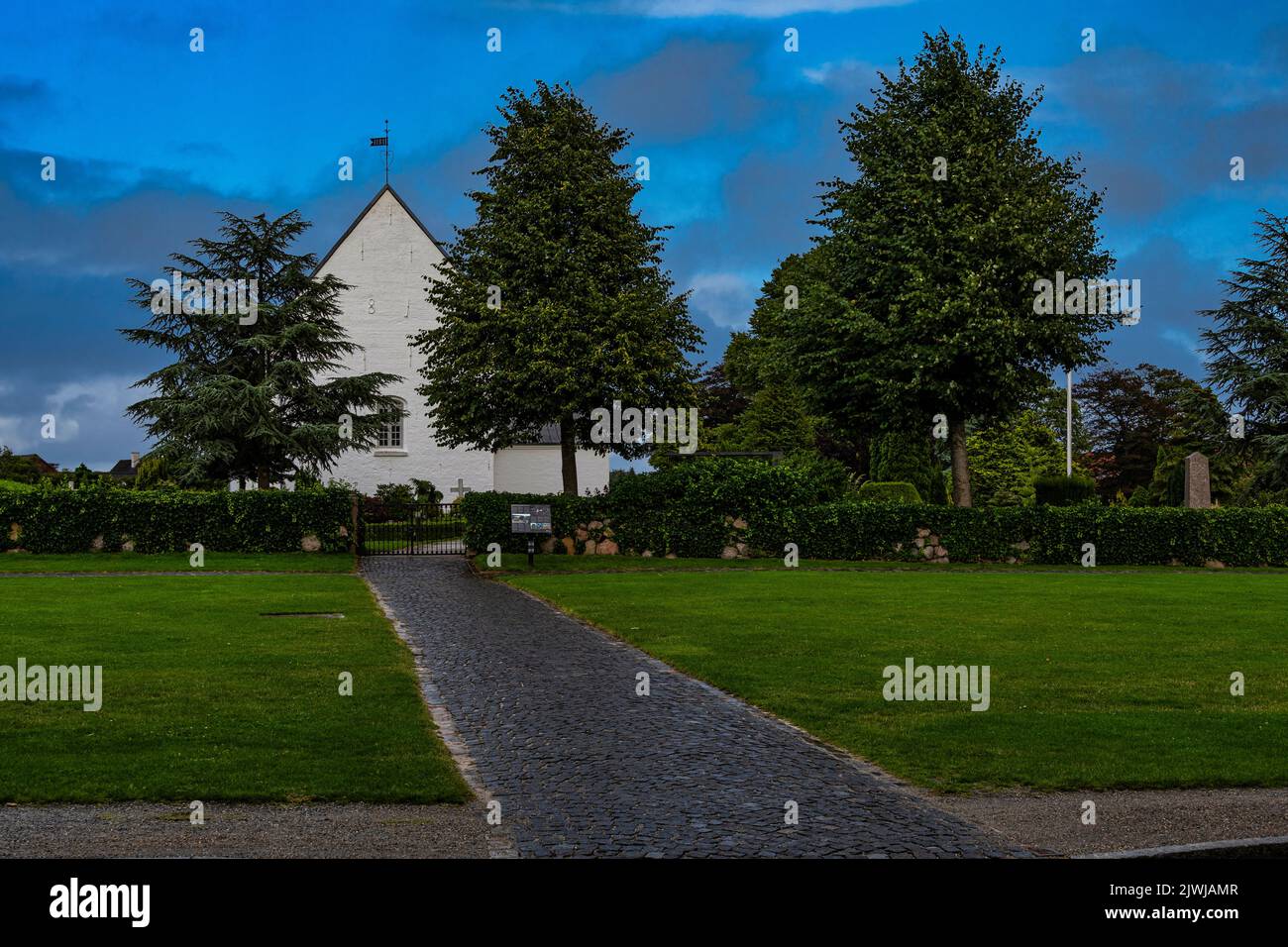 Jelling Church stands on the tomb of the first Viking to accepted ...