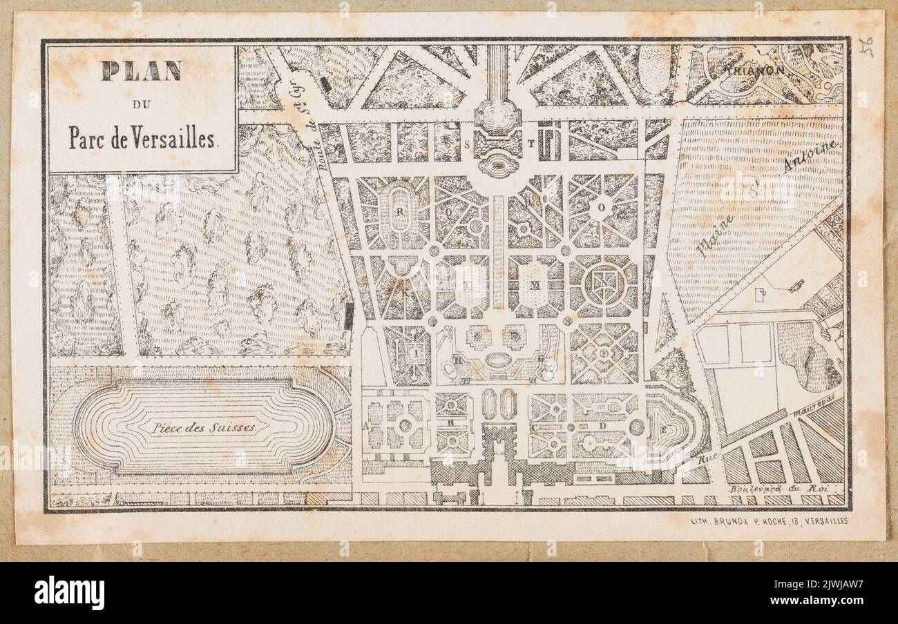 Versailles plan hi-res stock photography and images - Alamy