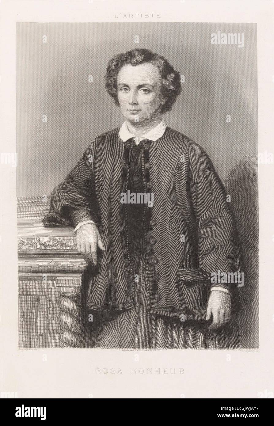 Portrait of Rose Bonheur. Sarazin (Paryż ; drukarnia ; fl. ca 1846-1880 ...