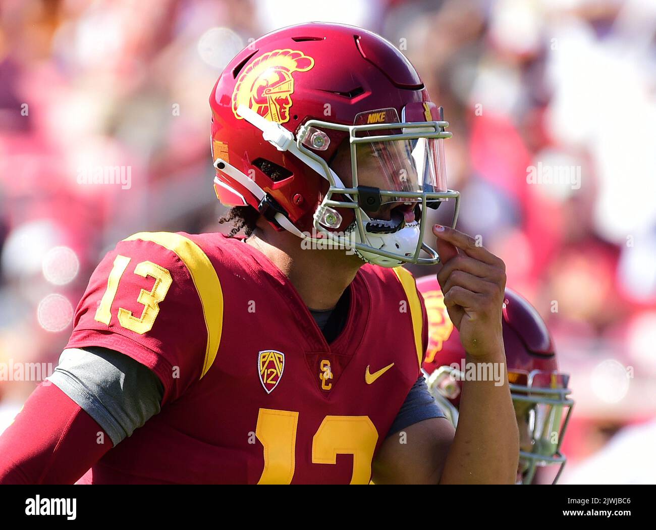 Los Angeles, CA. 3rd Sep, 2022. USC Trojans quarterback in his first ...