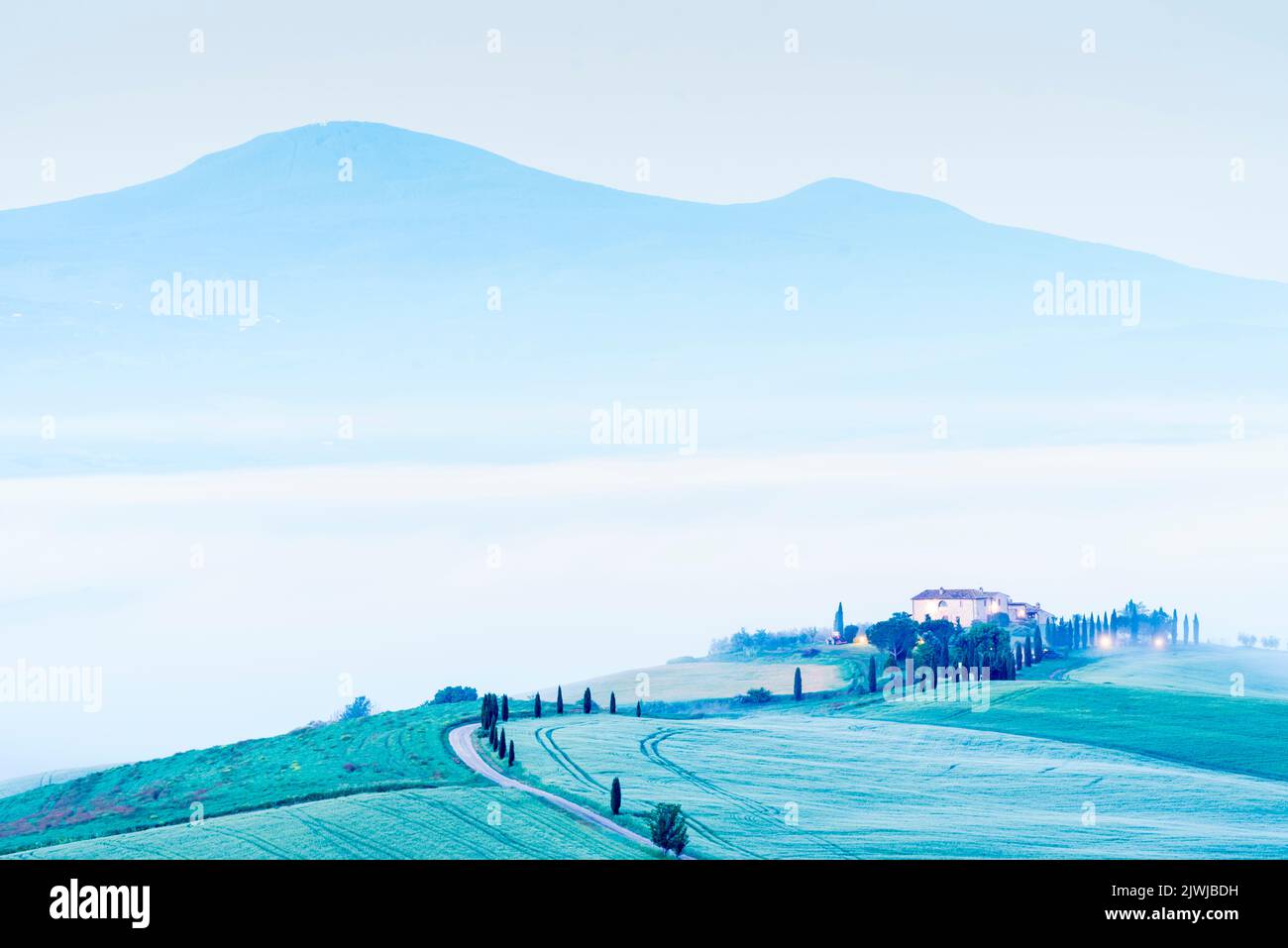Romantic Tuscany in Val d'Orcia , Italy Stock Photo - Alamy