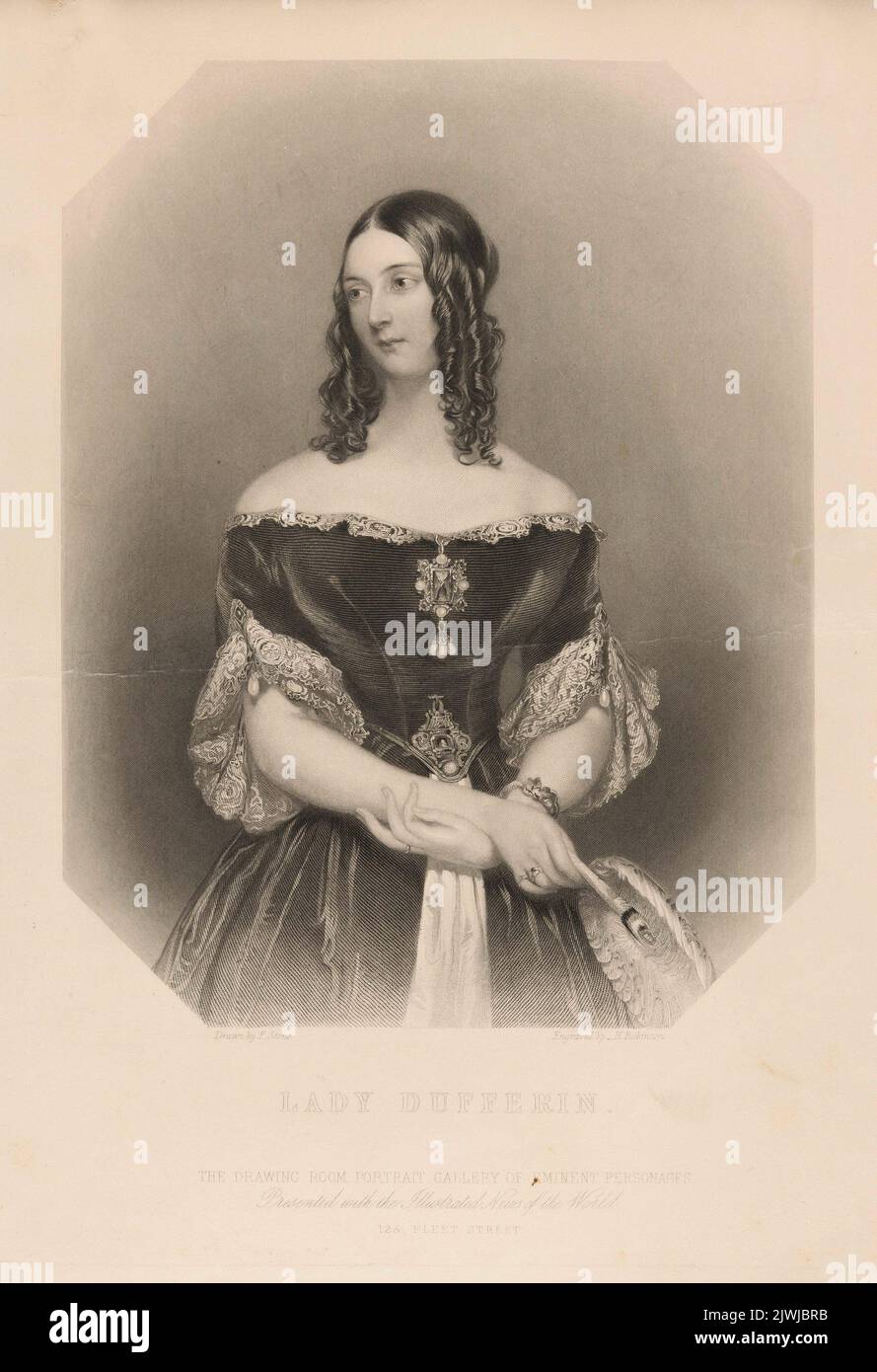 Portrait of Helen Selina Lady Dufferin. Robinson, John Henry (1796-1871 ...