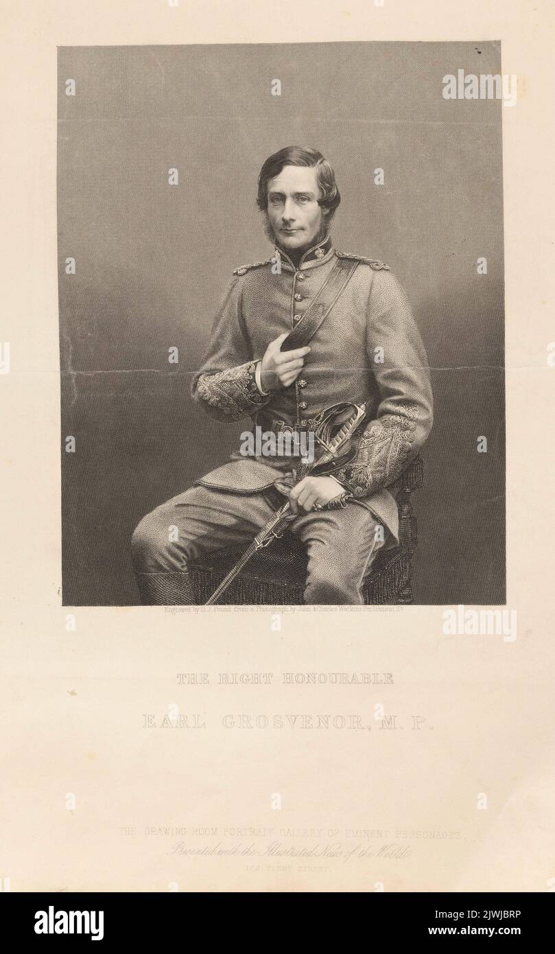 Portrait of Hugh Lupus Grosvenor, 1st Duke of Westminster. Watkins ...