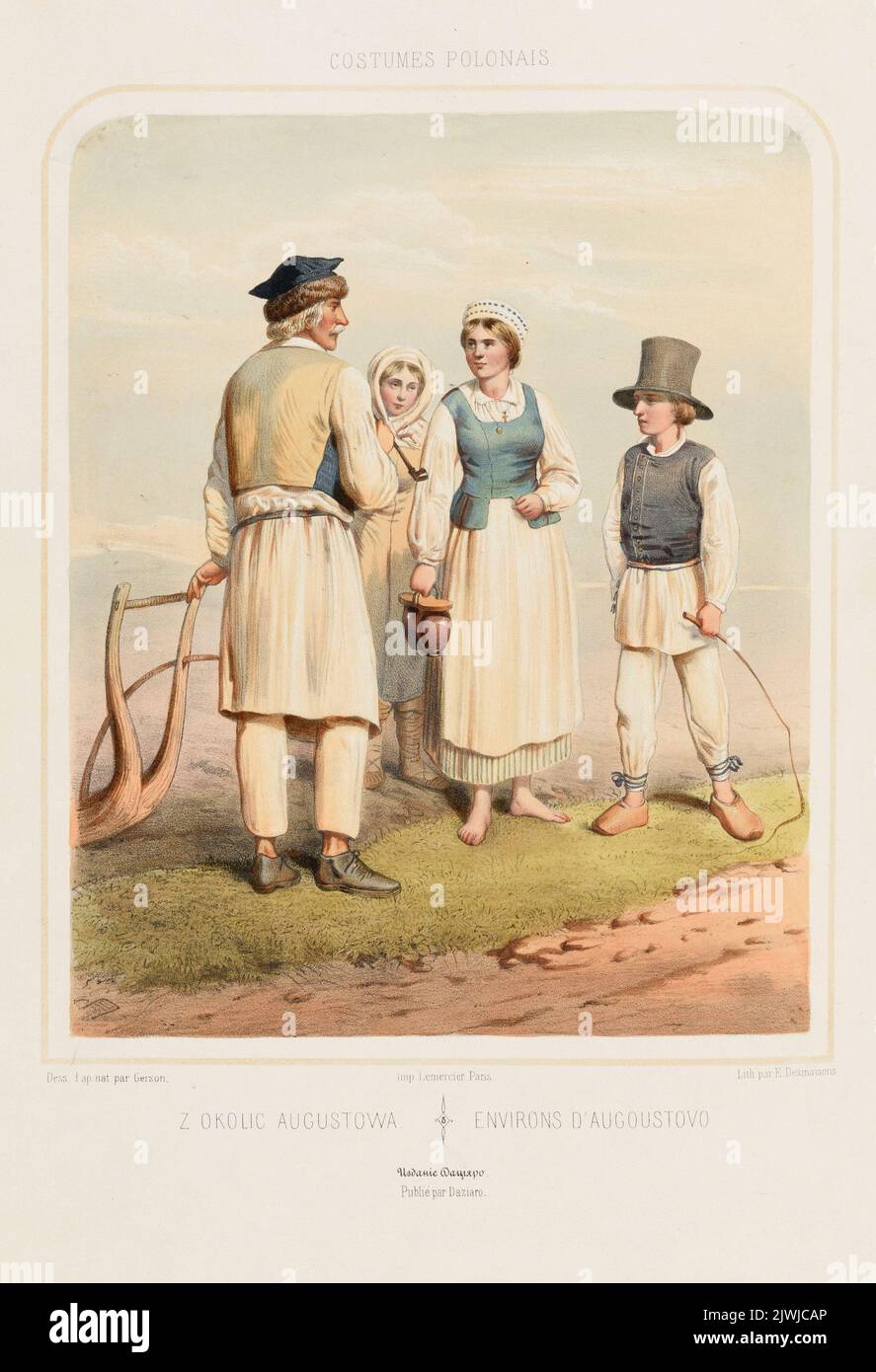 The vicinity of Augustów (chart 5 in the Album Costumes Polonais ...