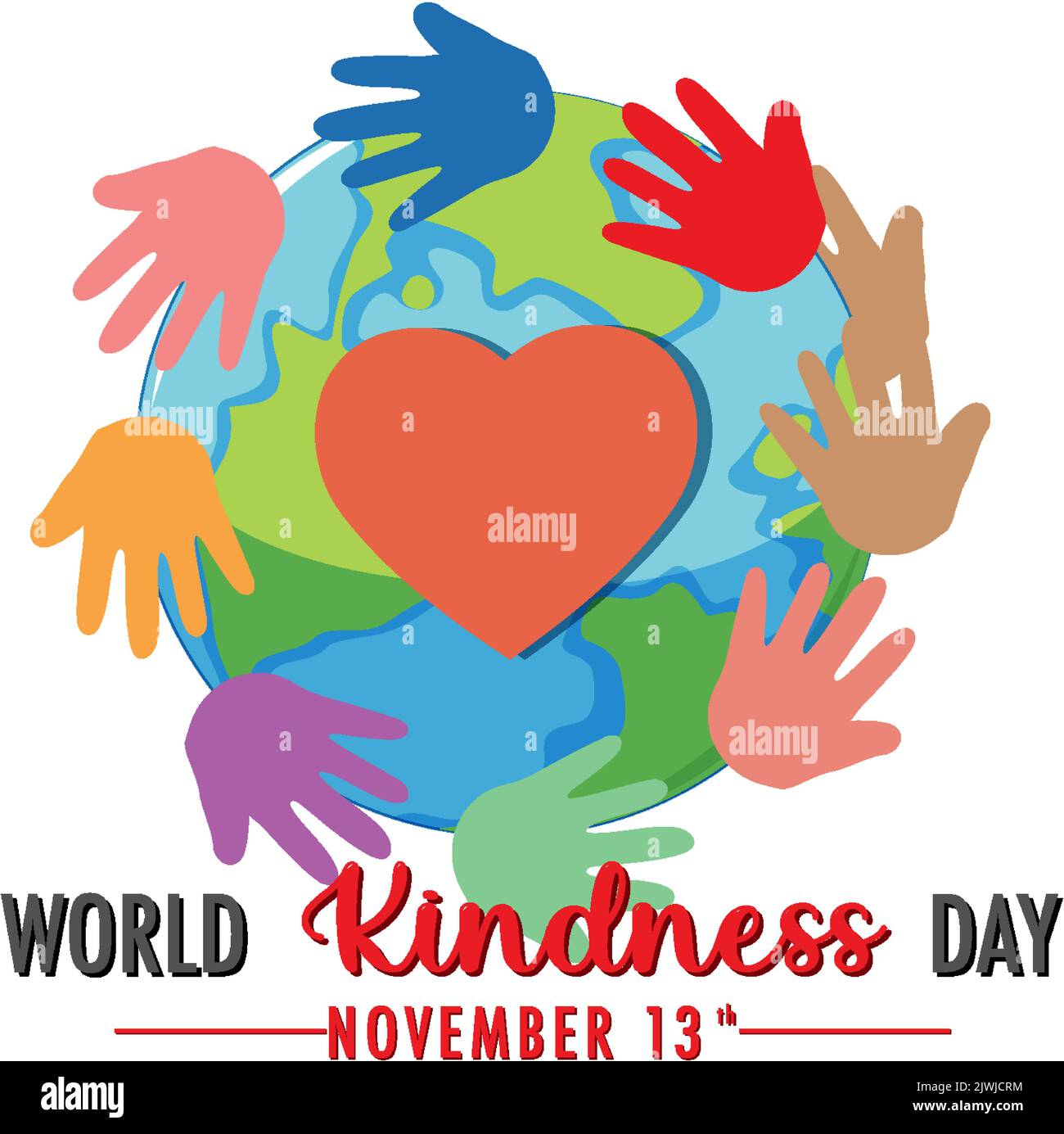 World Kindness Day Poster Design illustration Stock Vector Image & Art ...