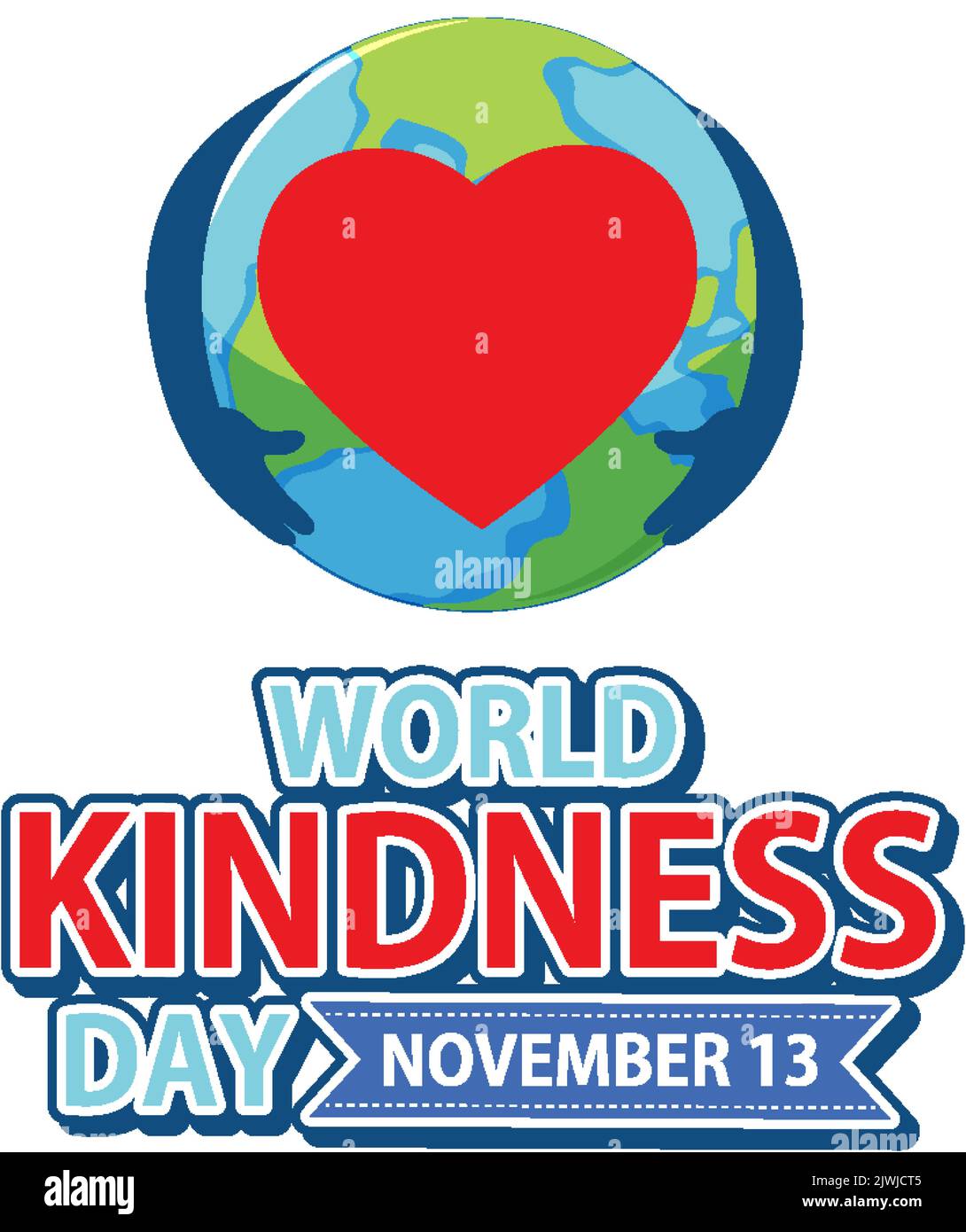 World Kindness Day Logo Design illustration Stock Vector Image & Art ...