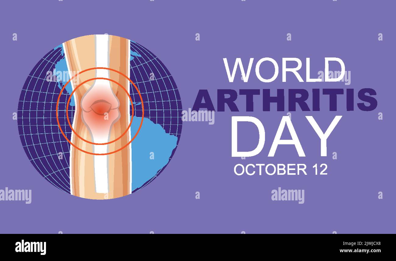 World Arthritis Day Poster Design illustration Stock Vector Image & Art ...