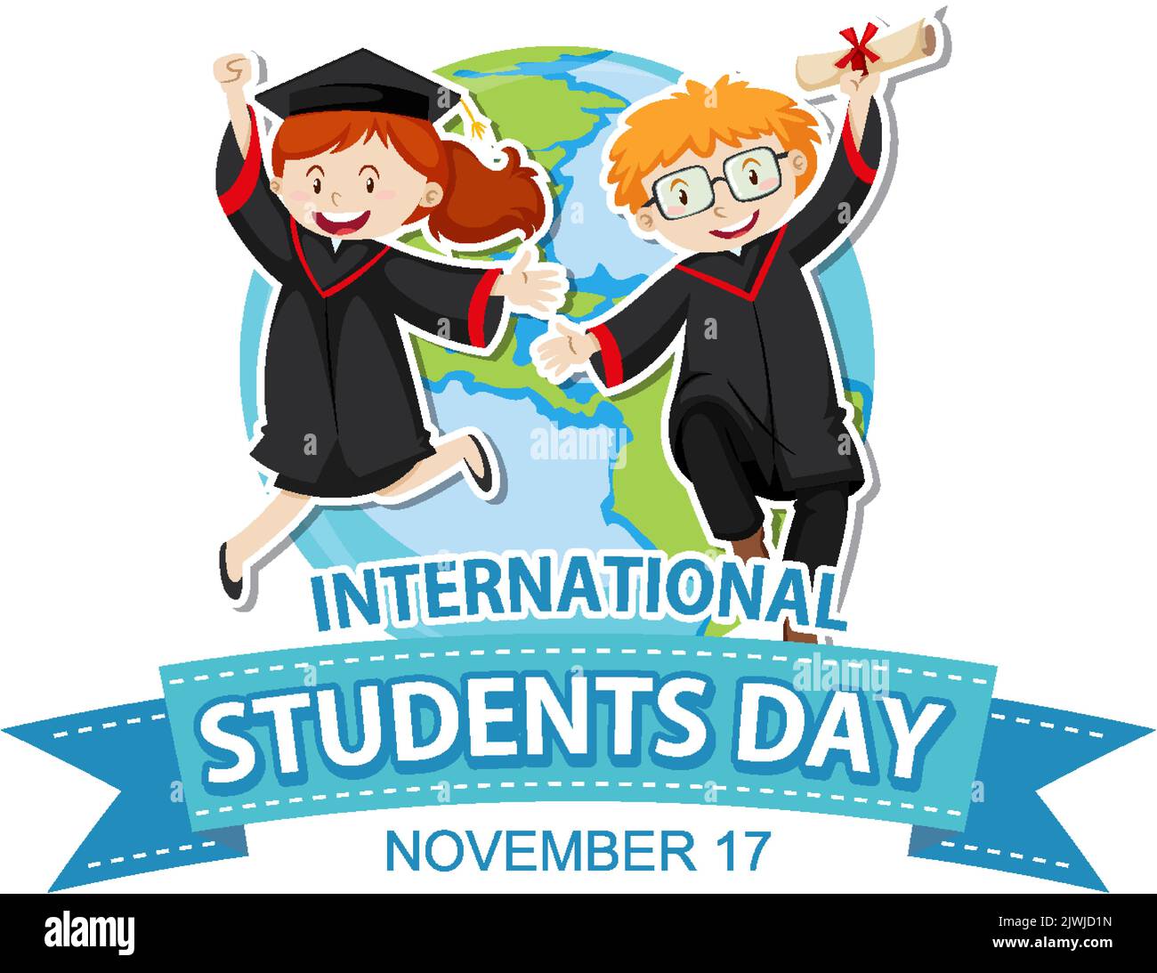 International Students Day Banner Design illustration Stock Vector ...