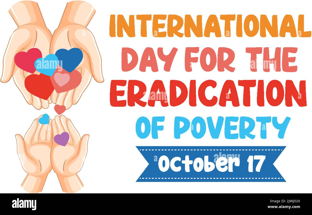 International Day For The Eradication Of Poverty Illustration Stock