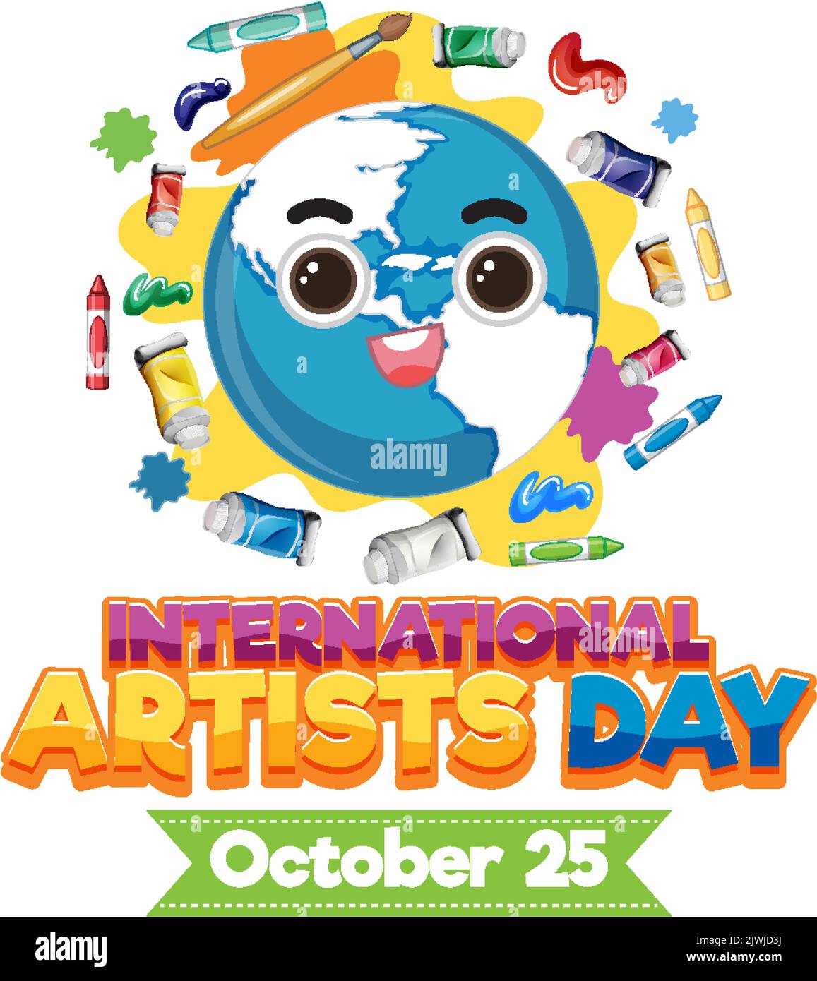 International Artists Day Banner Design illustration Stock Vector Image ...