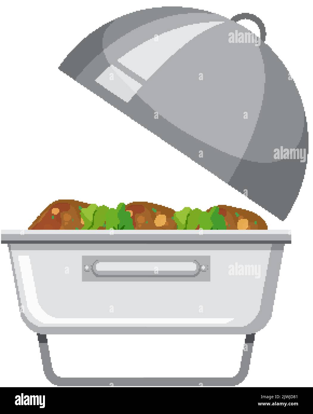 Buffet catering food concept illustration Stock Vector Image & Art - Alamy