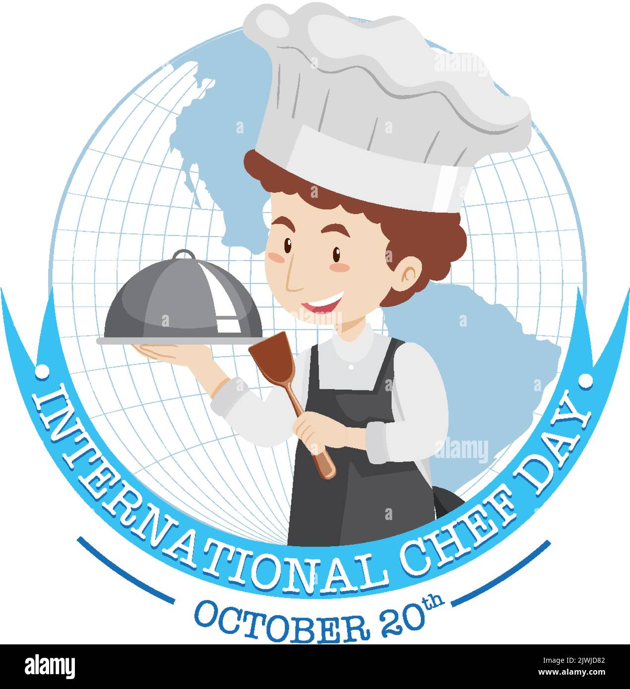 International Chef Day Poster Design illustration Stock Vector Image ...
