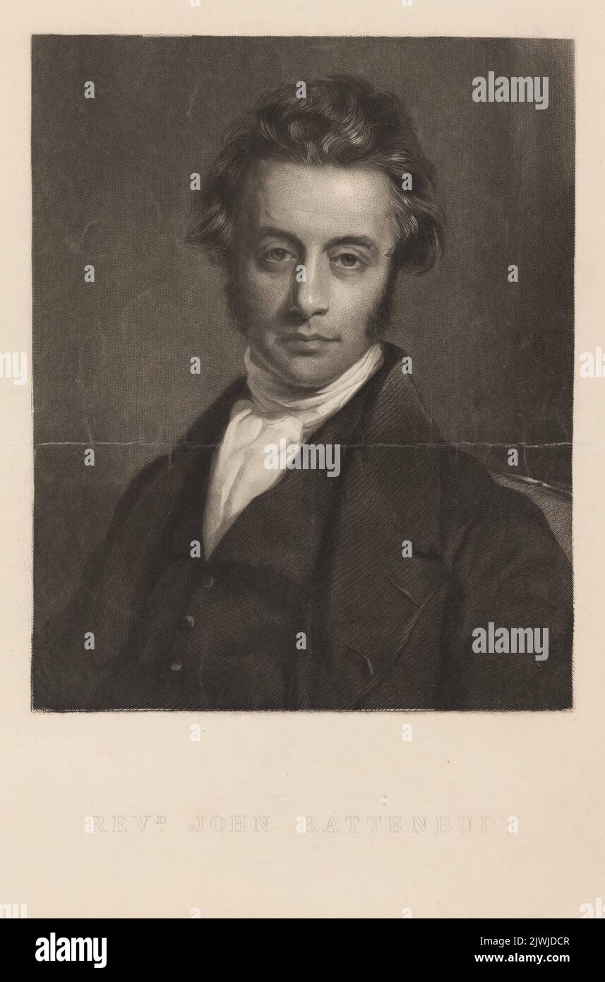 Portrait of Reverend John Rattenbury. unknown, graphic artist, London ...