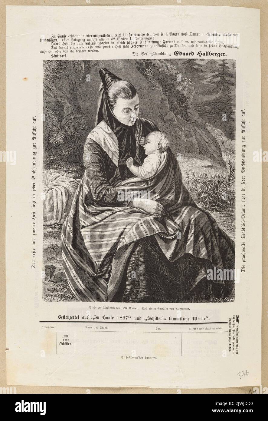 Mother. unknown, graphic artist, Hallberger, Eduard (1822-1892 ...