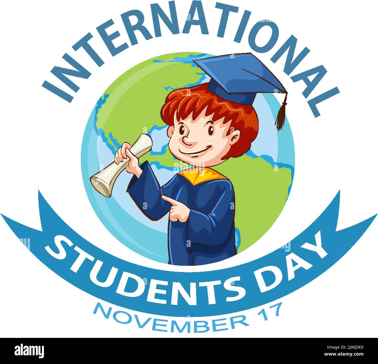 International Students Day Banner Design illustration Stock Vector ...