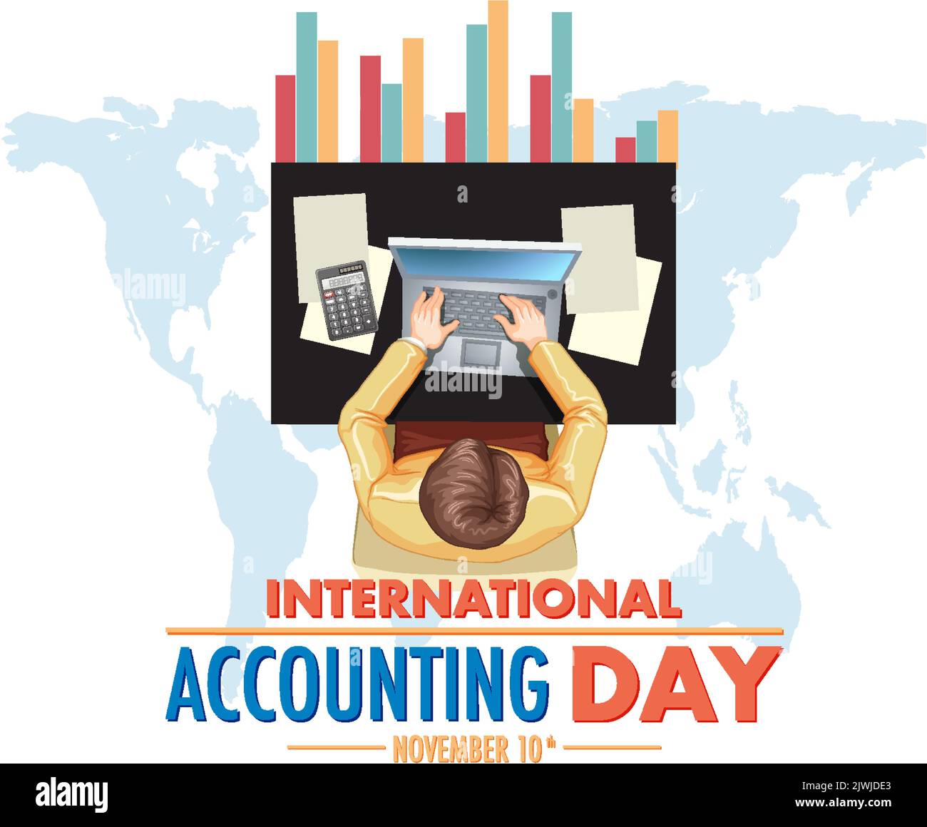 International Accounting Day Poster Design illustration Stock Vector ...