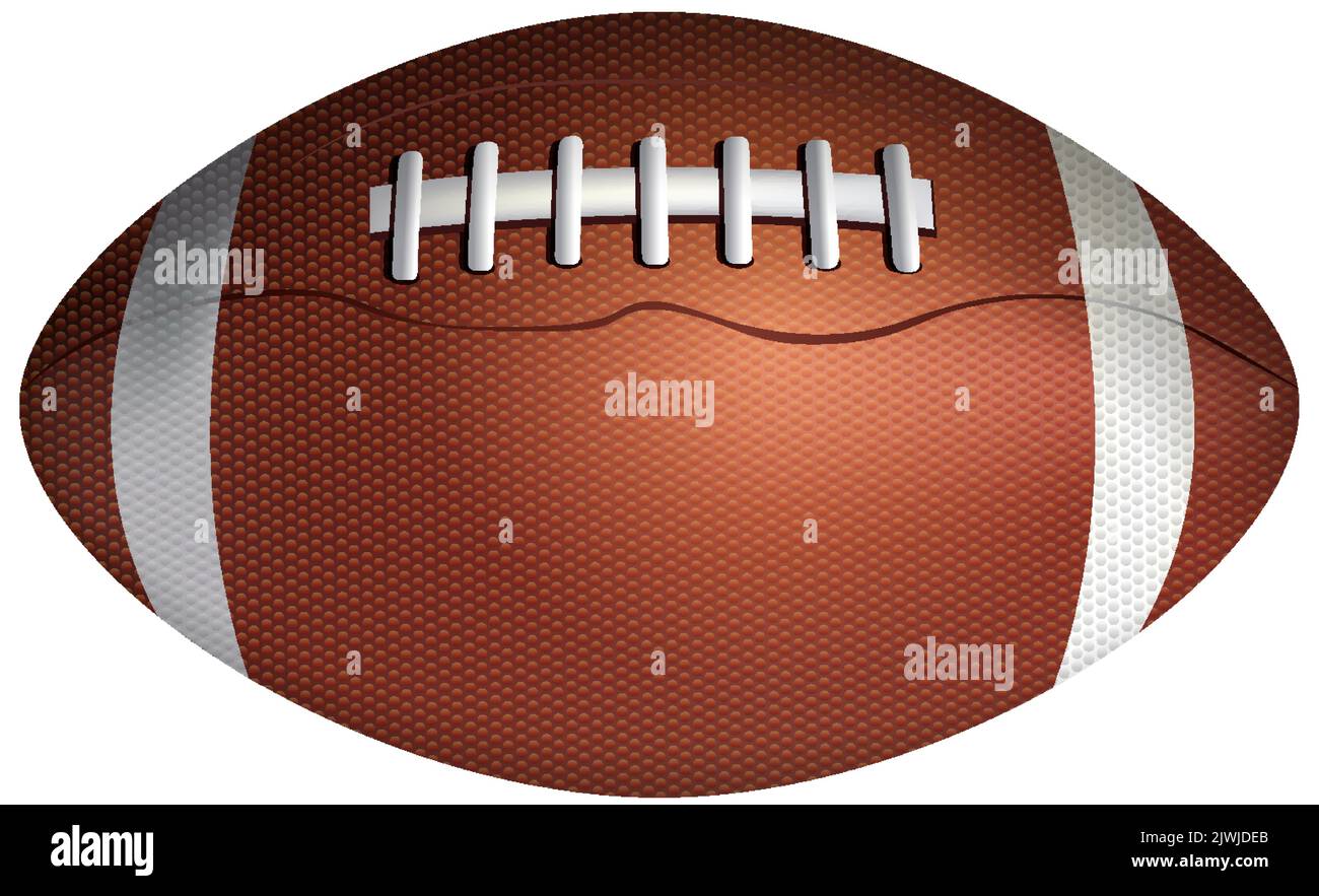 Realistic Rugby Ball Isolated illustration Stock Vector Image & Art - Alamy