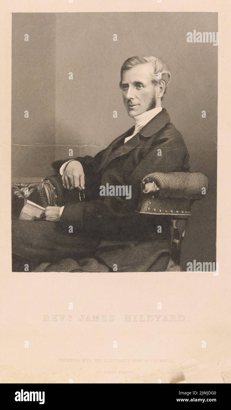 Portrait of James Hildyard. Slingsby, Robert (fl. ca 1860-1890 ...