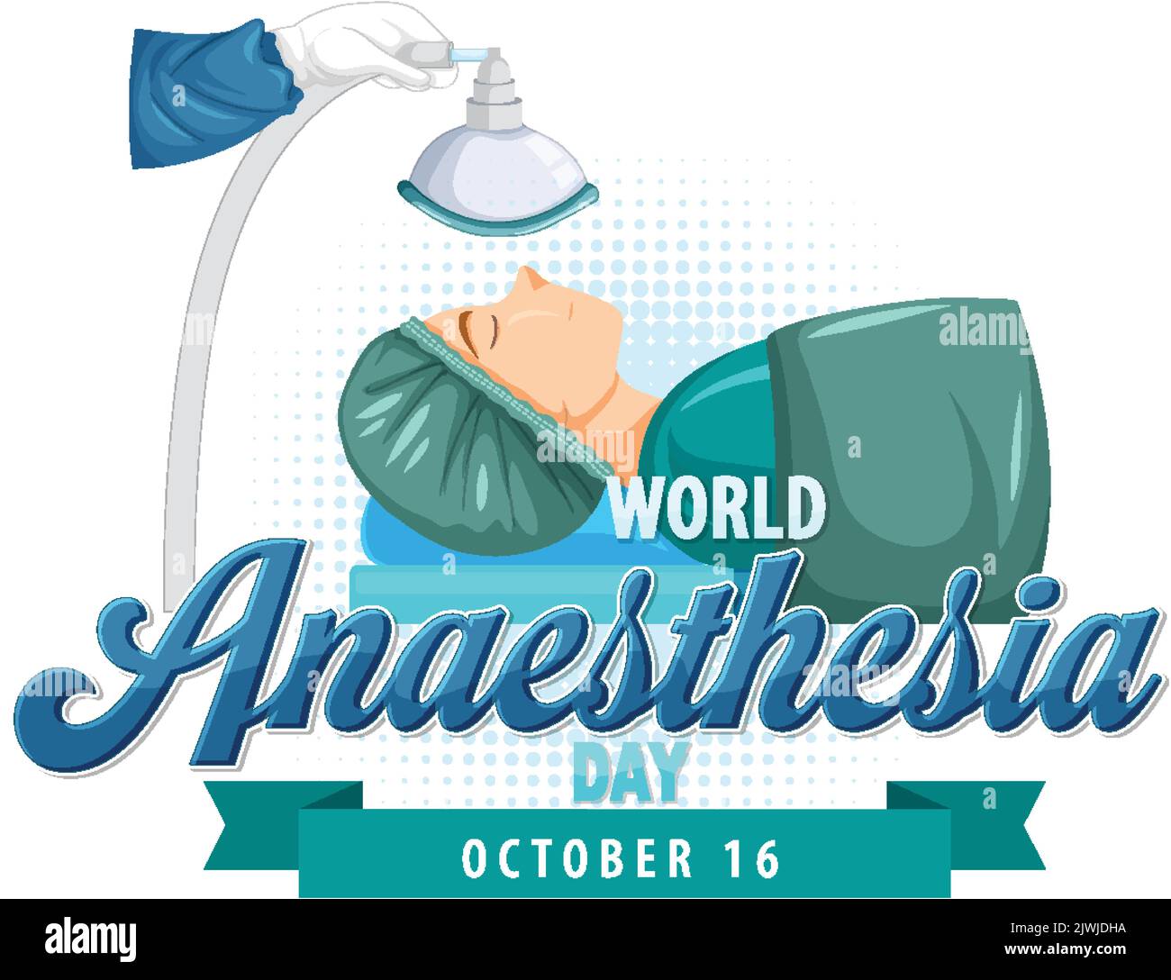 World Anaesthesia Day Logo Design illustration Stock Vector Image & Art ...