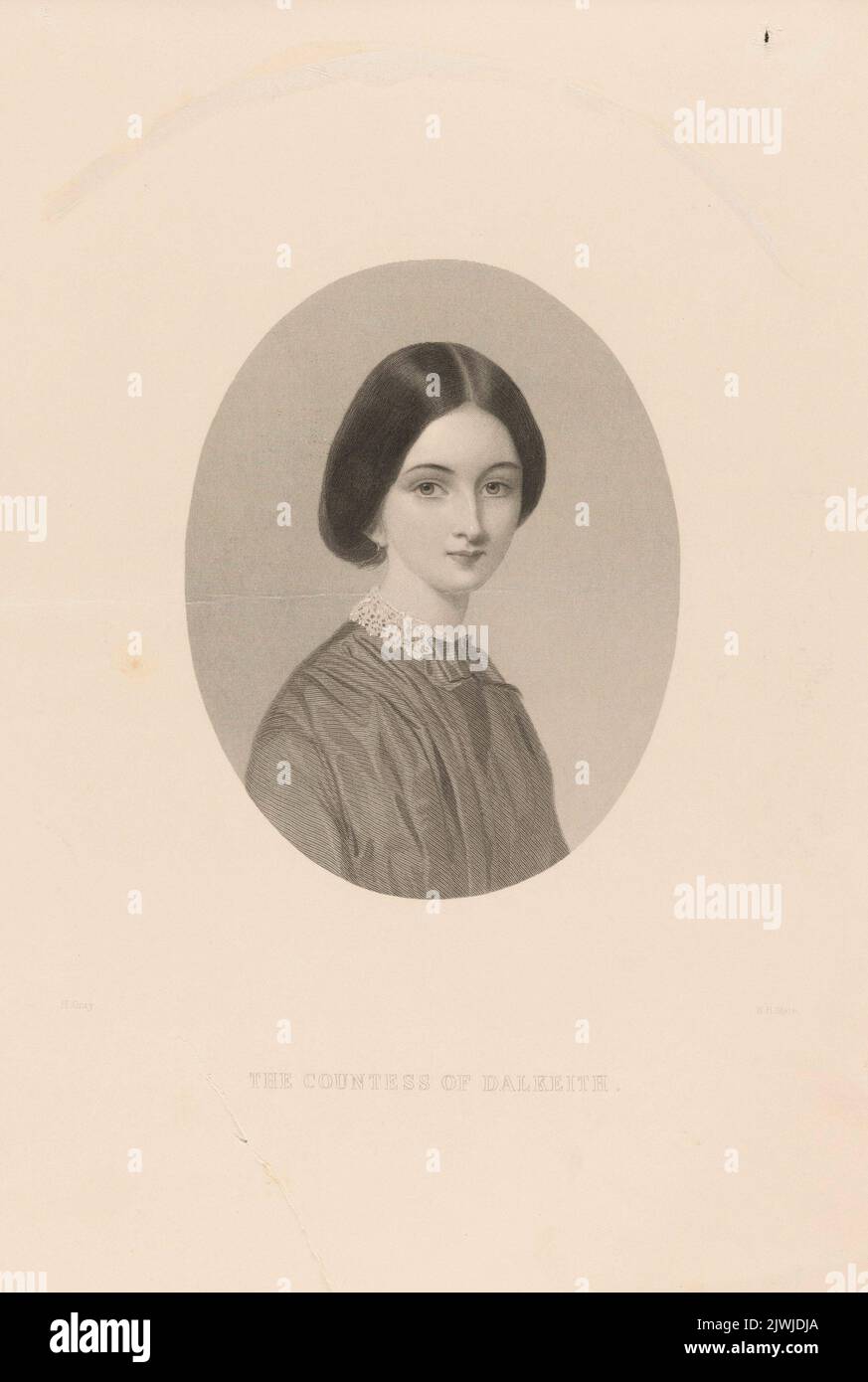 Portrait of Countess of Dalkeith. Mote, William Henry (1803-1871 ...