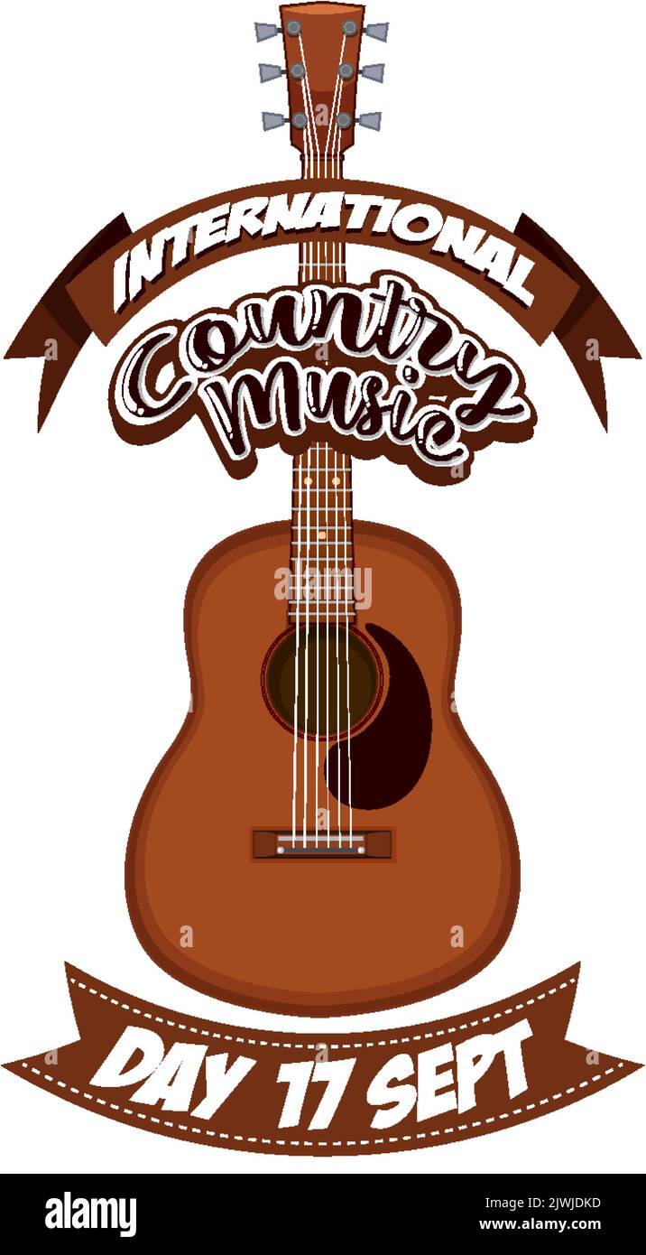 International Country Music Poster Design illustration Stock Vector ...