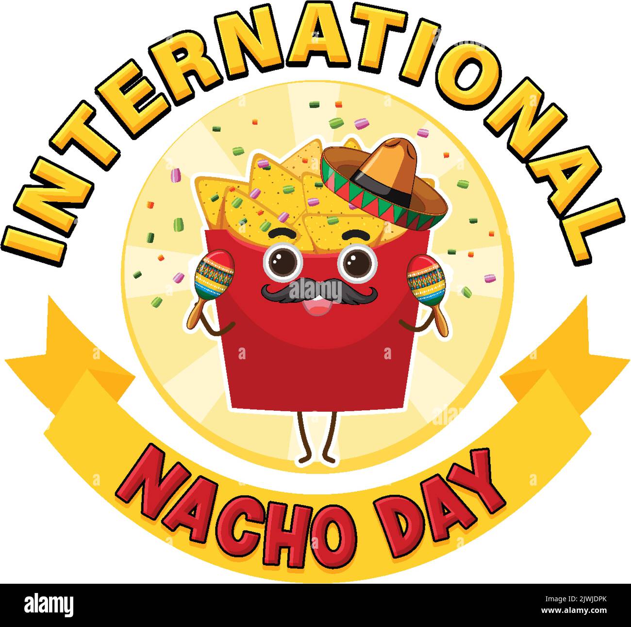 International Nacho Day Banner Design illustration Stock Vector Image ...