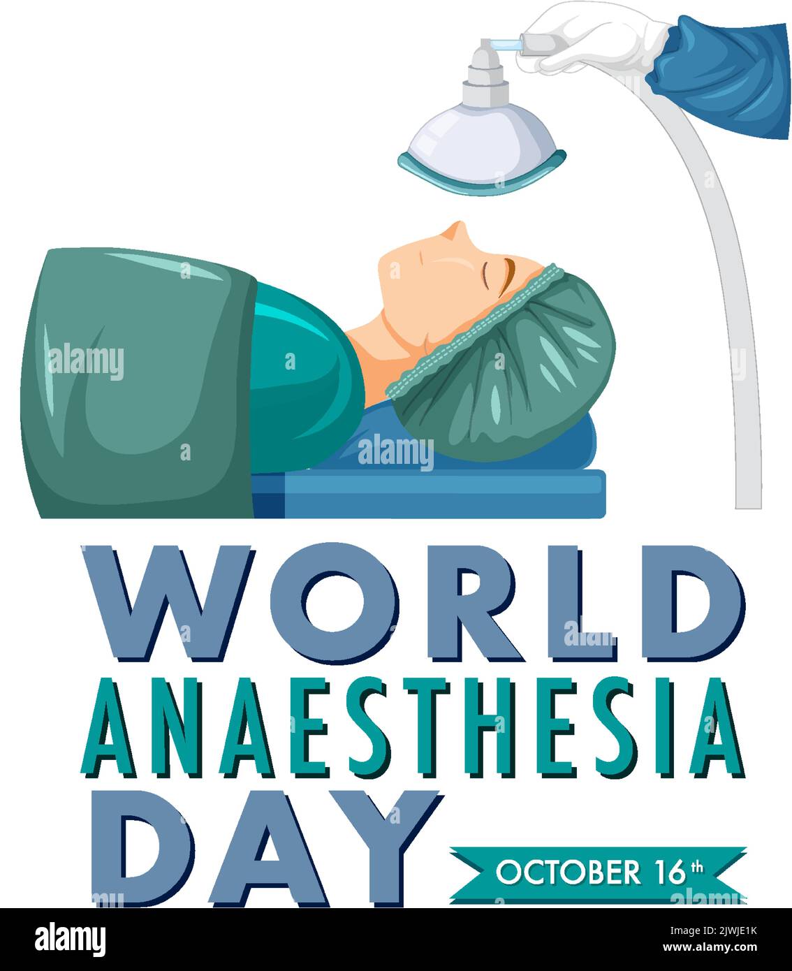 World Anaesthesia Day Banner Design illustration Stock Vector Image ...